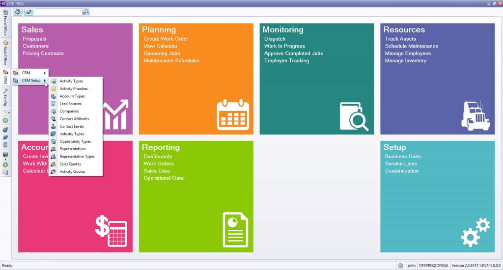 CRM Setup Module – OFSPRO Knowledge Base