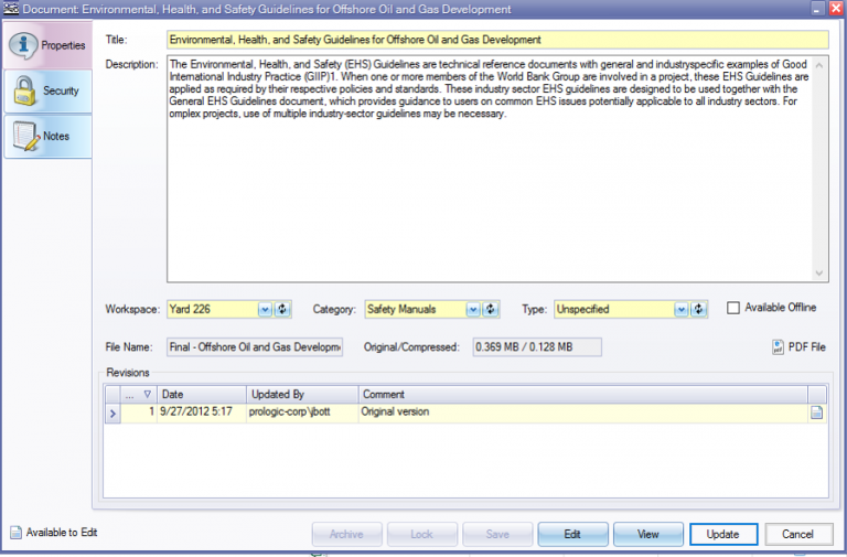 Add Document – OFSPRO Knowledge Base
