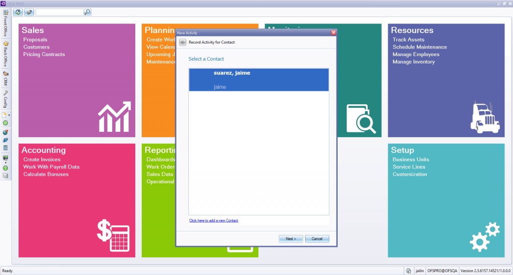 Record Activity – OFSPRO Knowledge Base