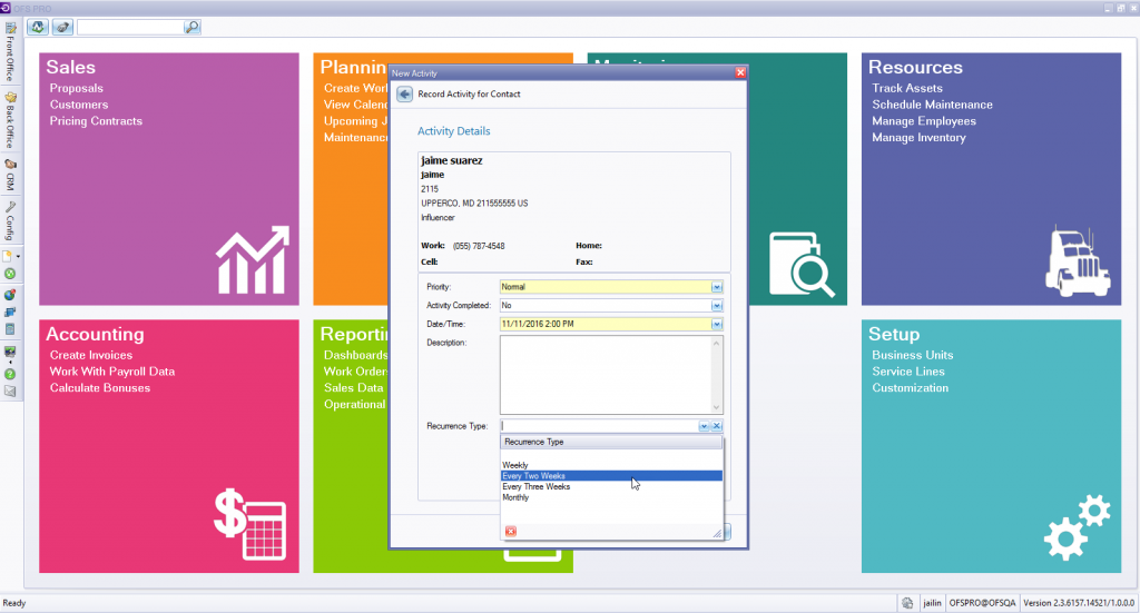 Record Activity – OFSPRO Knowledge Base