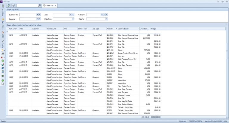 Usage Log – OFSPRO Knowledge Base