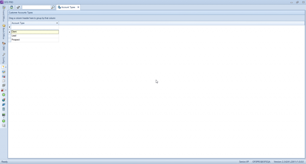 Account Types – OFSPRO Knowledge Base