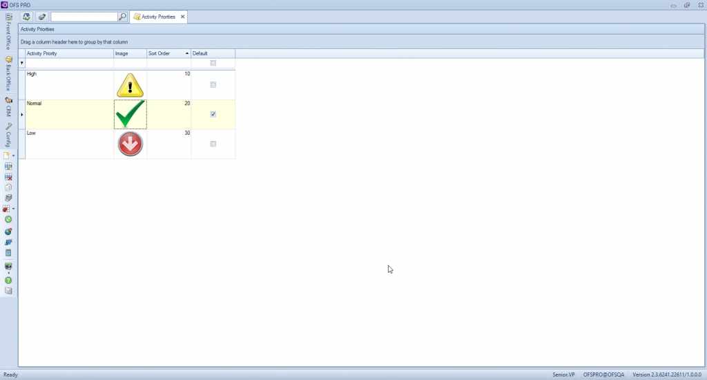 Activity Priorities – OFSPRO Knowledge Base