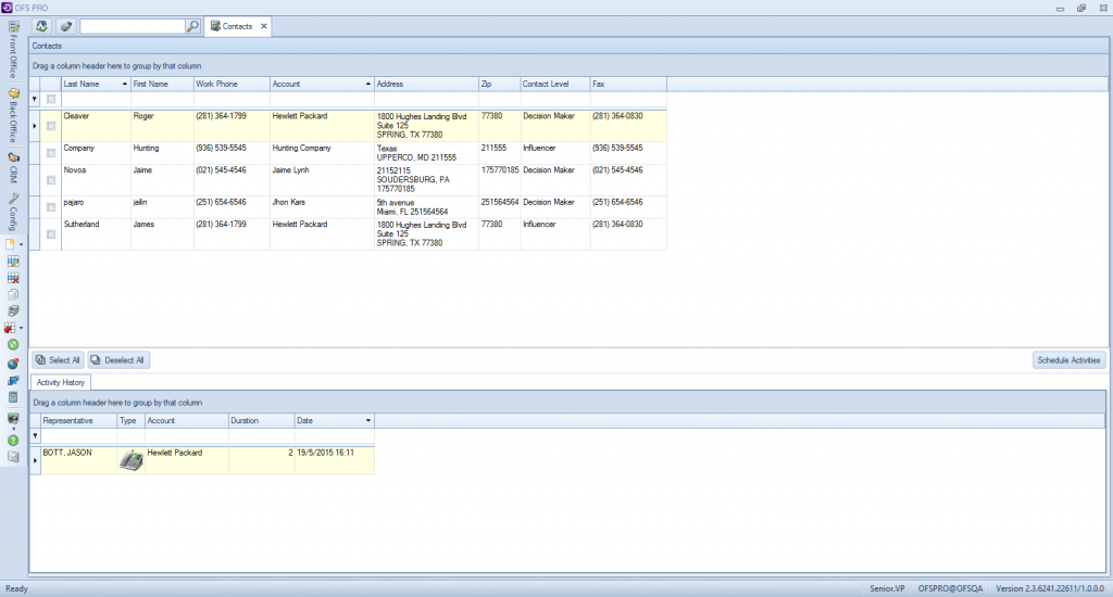 Contacts – OFSPRO Knowledge Base